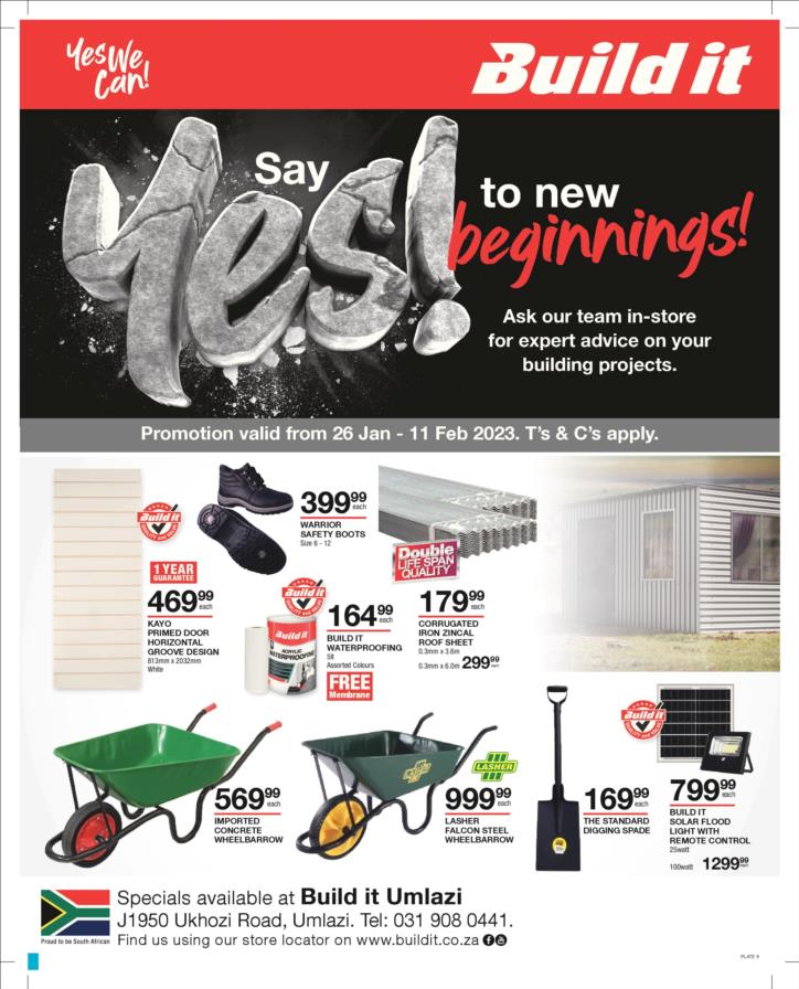 Build it - Umlazi KwaZulu Natal